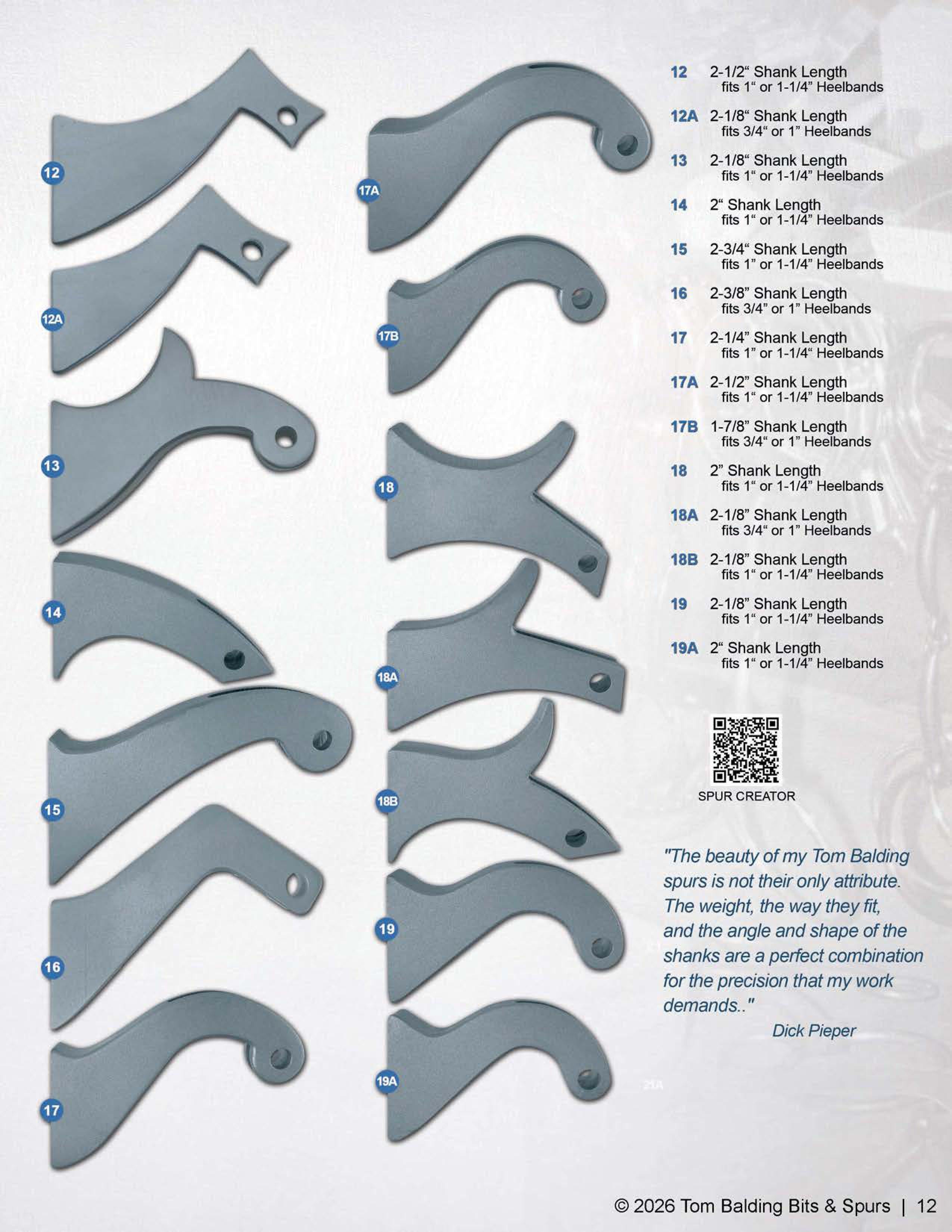 2026 Catalog – Tom Balding Bits & Spurs