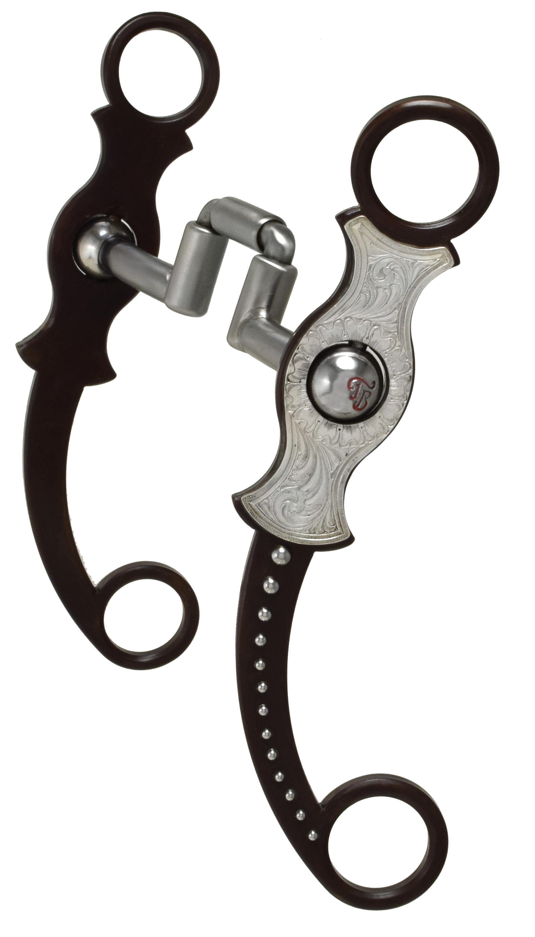 Tahoe Liberator Standard Bars - Castanho com Bolinhas Prateadas – Tom Balding Bits & Spurs