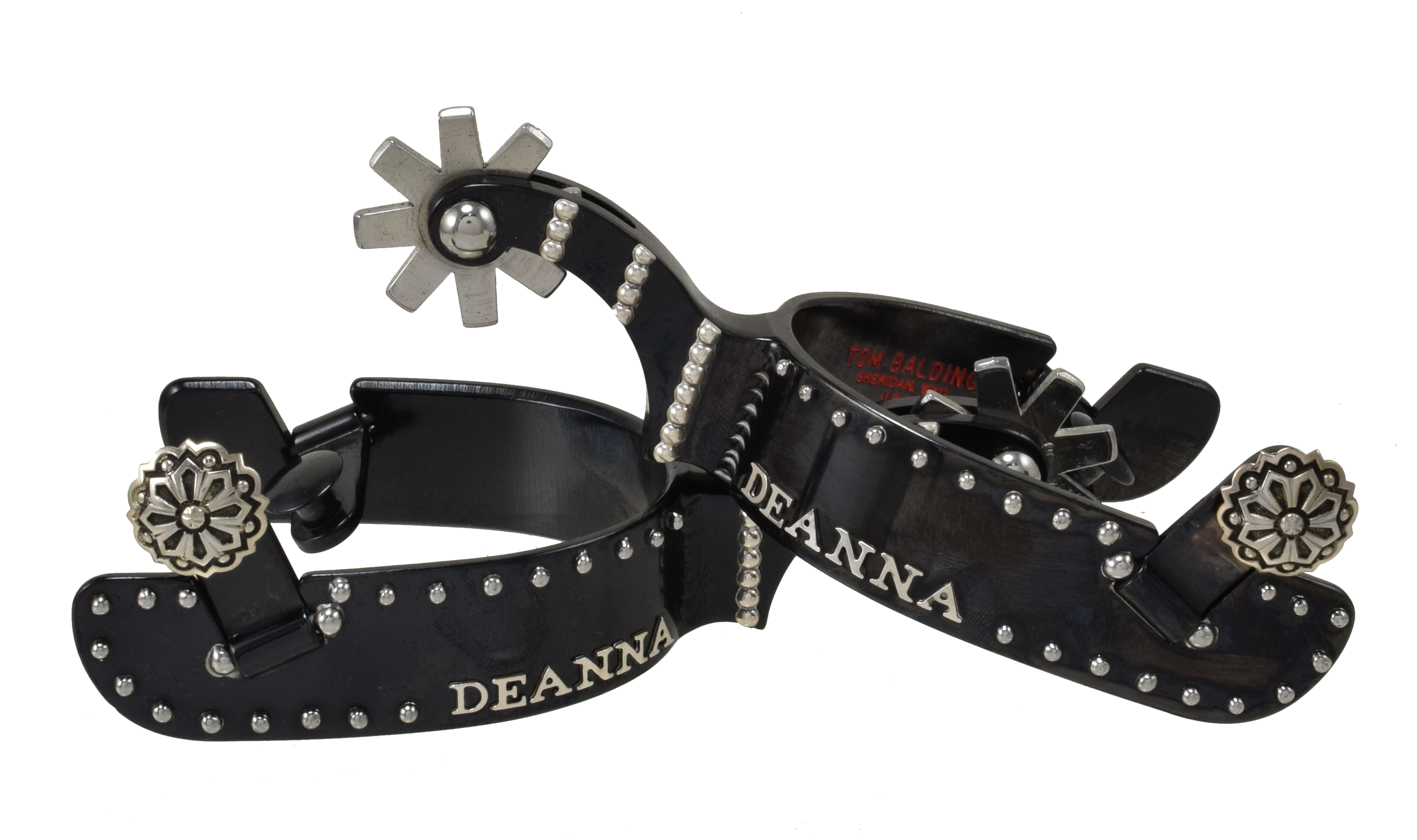 Spur #112 Bead & Dots With Black Finish and custom name option – Tom ...