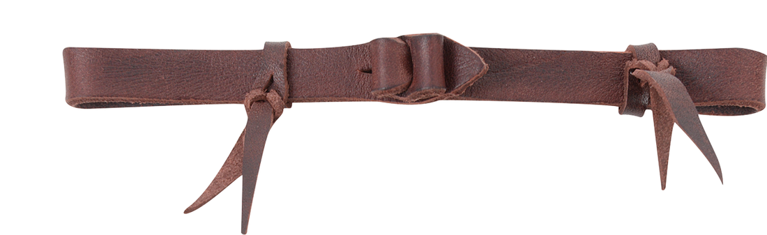 Bit Hobble with tied leather loops. Latigo Leather – Tom Balding Bits ...